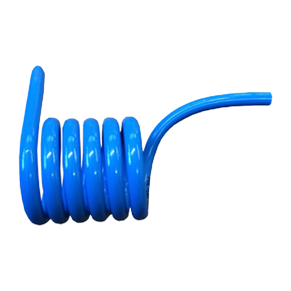 Coiled Blue Hose 2m